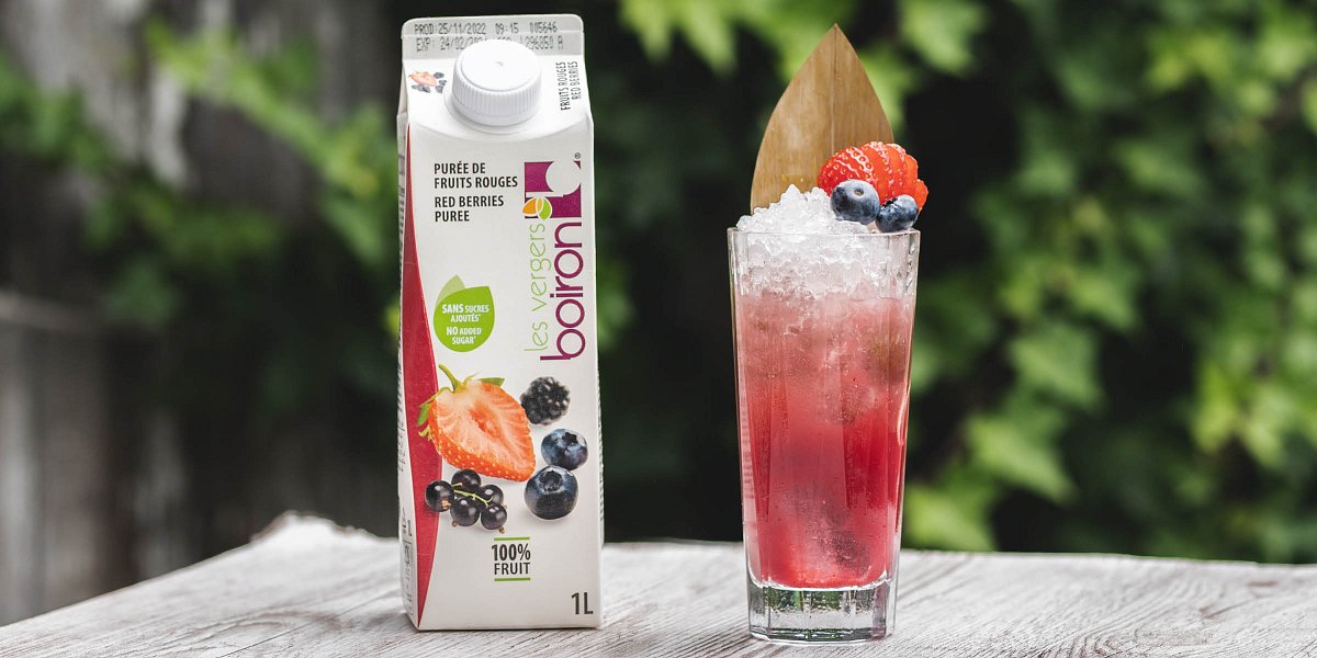 Real fruit purees. Make every serve count